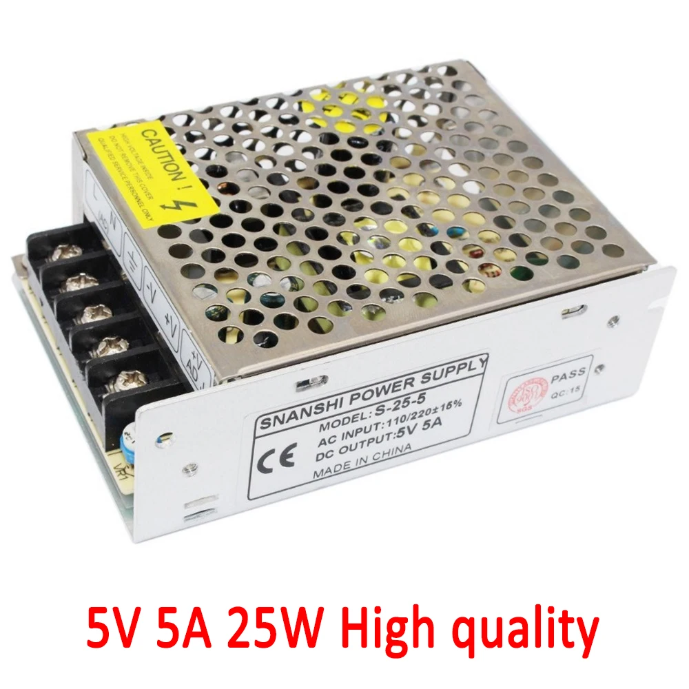 5V 5A LED Strip Power supply 25W led 5vdc Switching power supply,DC5V ...