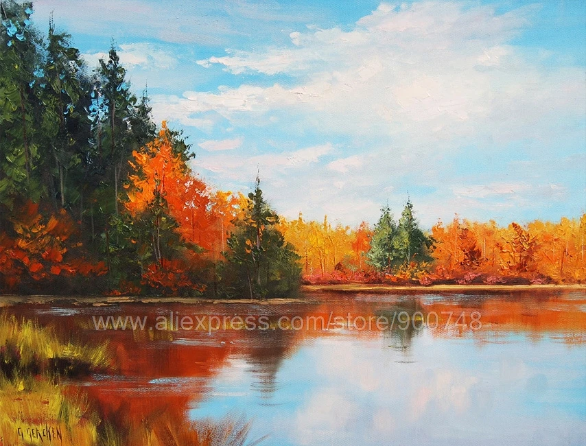 Fall Lake Landscape