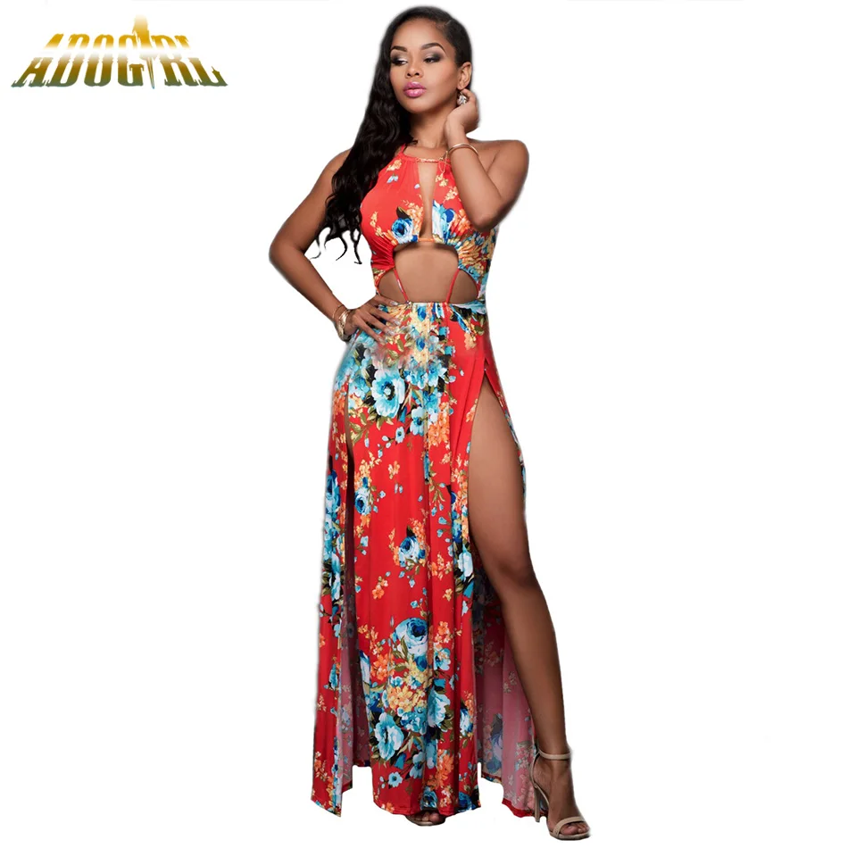 Halter Backless Midi Bandage Dress Sleeveless Sexy Dresses 2017 Women