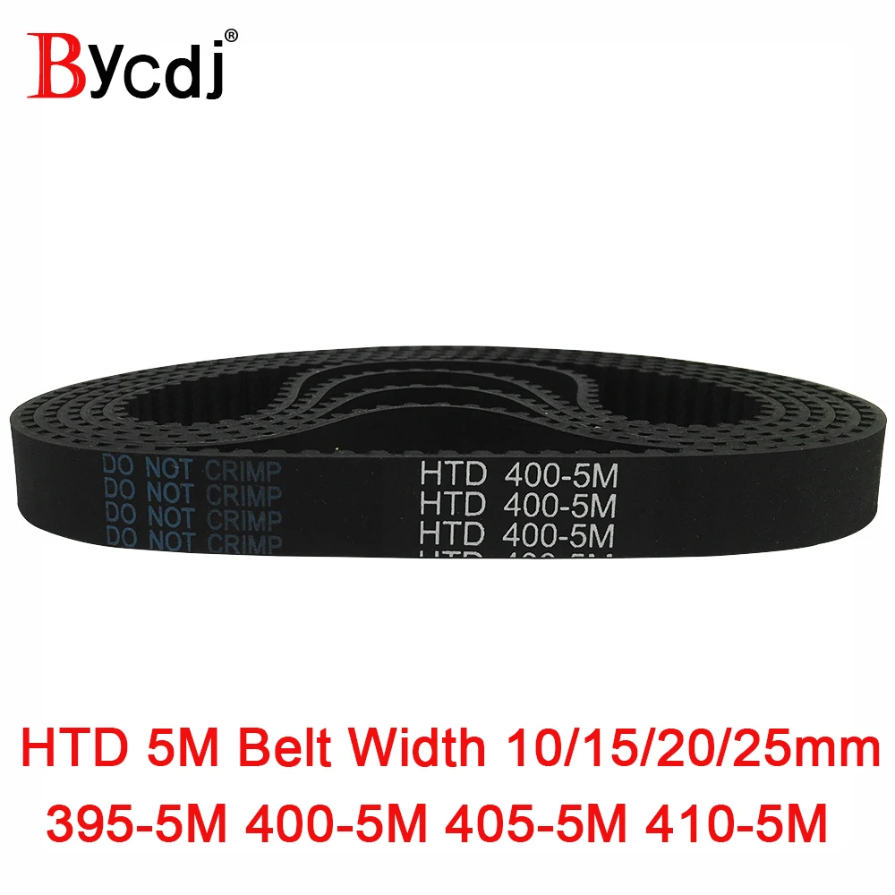 Arc HTD 5M Timing belt C=395/400/405/410 width10/15/20/25mm Teeth 79 80 81 82 HTD5M synchronous ...