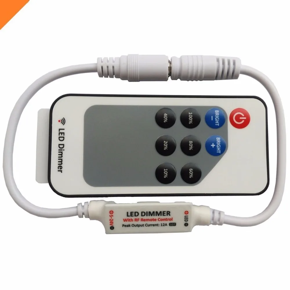 20 pcs fast shipping LED MINI 9 Chaves controlador RF única cor dimmer ...