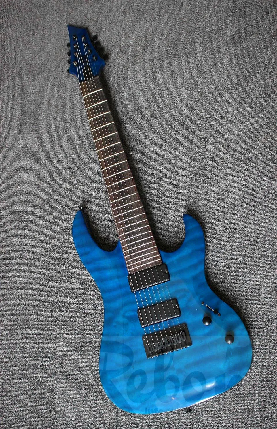 Weifang Rebon Quilt Maple Ashwood Body Neck Through Body 8 String ...