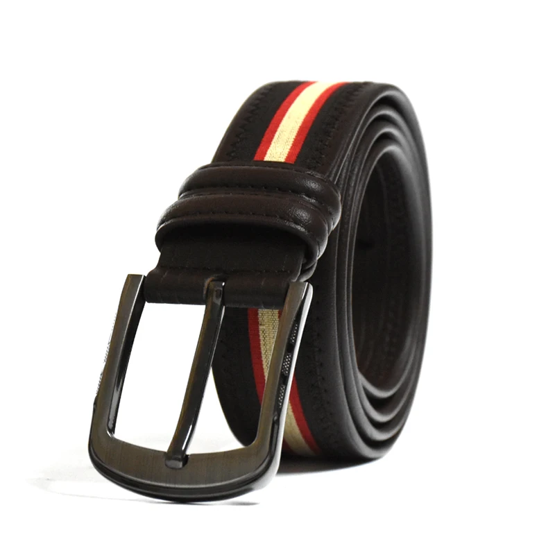 Younger sport canvas belt for men leather belt alloy pin buckle luxury ...