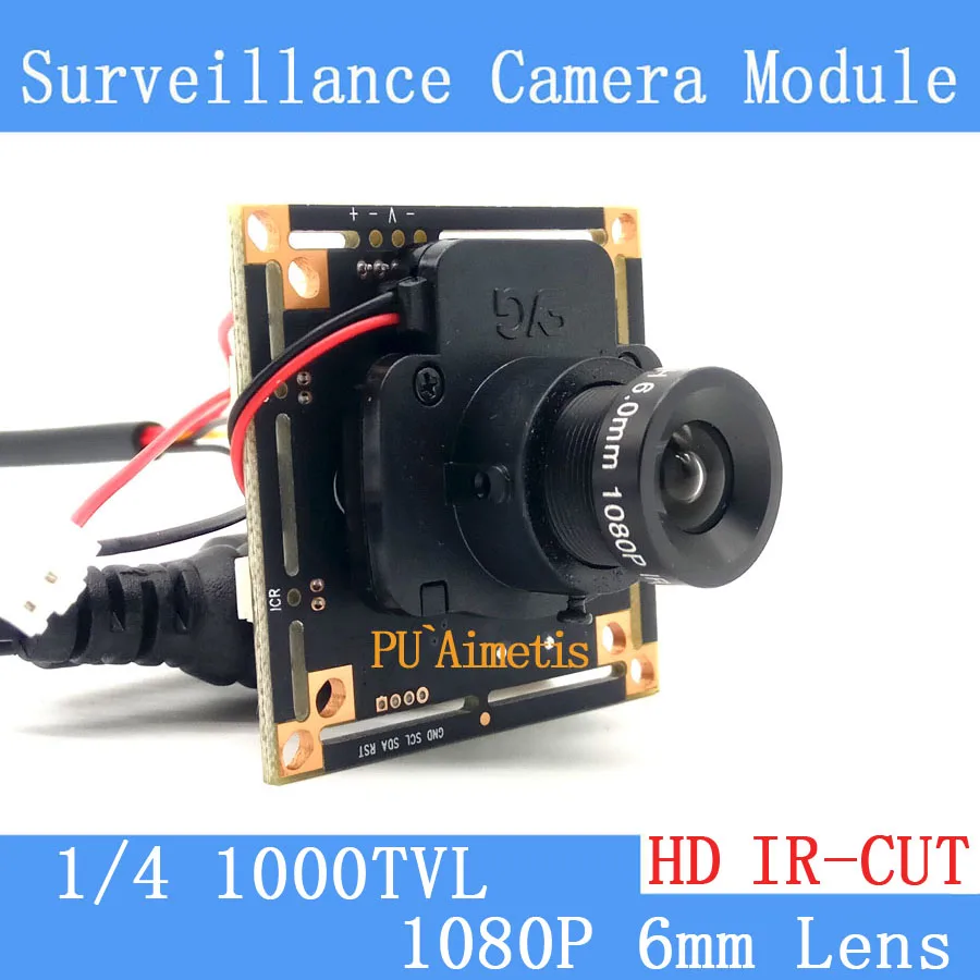 1000TVL CMOS Securityกล้องโมดูลบอร์ดPCB 1080P 6มม.เลนส์IR CUT Filter ...