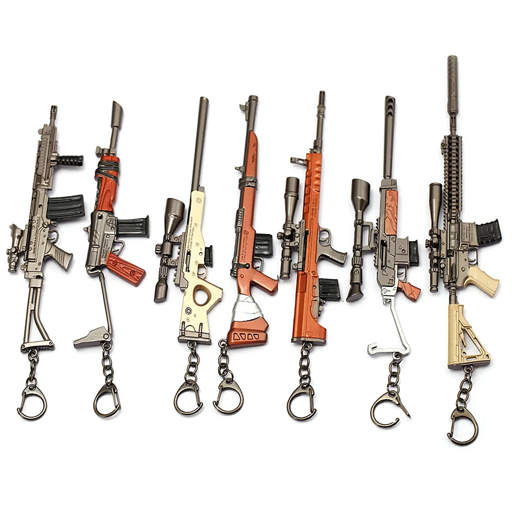Game Jewelry Keychain Battle Weapon Pump Inspired Rifle Prop Gun Model ...