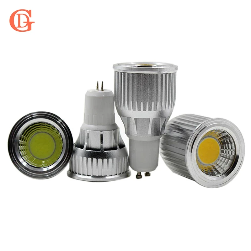 10pcs 3W 5W 7W 9W 10W 12W LED Spotlight AC85 265V E27 E14 Gu5.3 COB ...