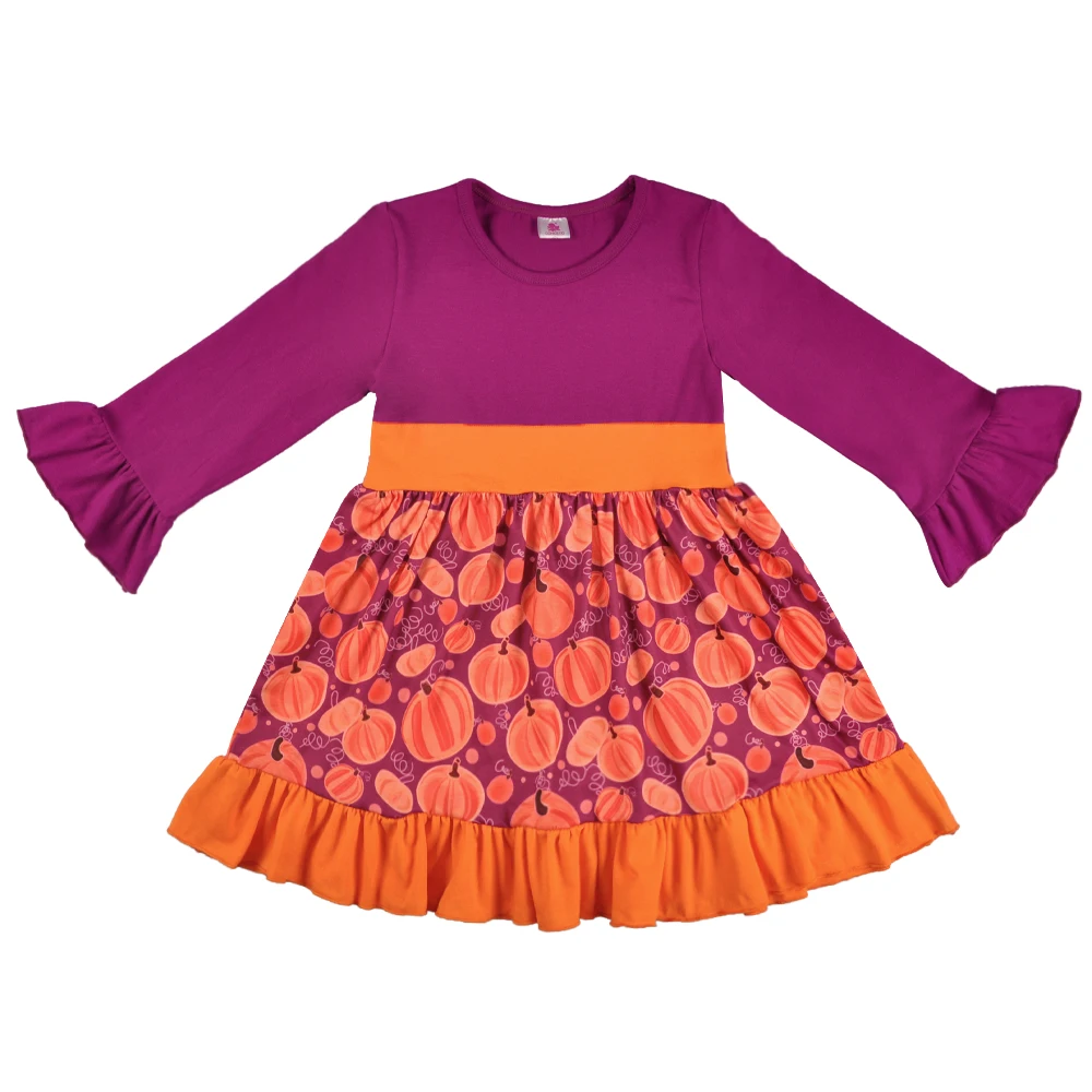 Conice nini Cute Baby Girls Holloween Day And Boutique Pumpkin Pattern Dress Boutique Clothing ...