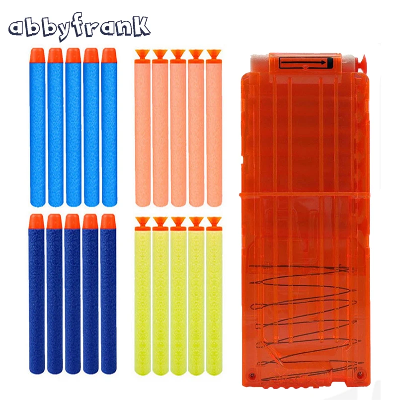 Abbyfrank 1 Soft Bullet Clip & Soft Bullets For Gun Toys For Children ...