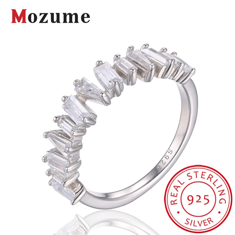 Brilliant CZ Rings 100% Pure 925 Sterling Silver Rings Fine Jewelry ...