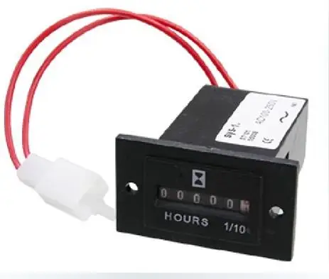 10v-80vdc Ac100-250v 0.3w Generator Sealed Hour Meter Counter Hourmeter ...