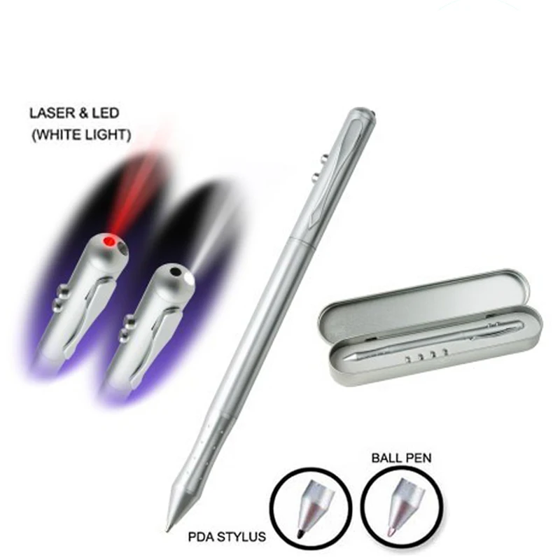 Multifunctional-4-in-1-Laser-Pens-with-Tin-Box-Metal-material-Black ...