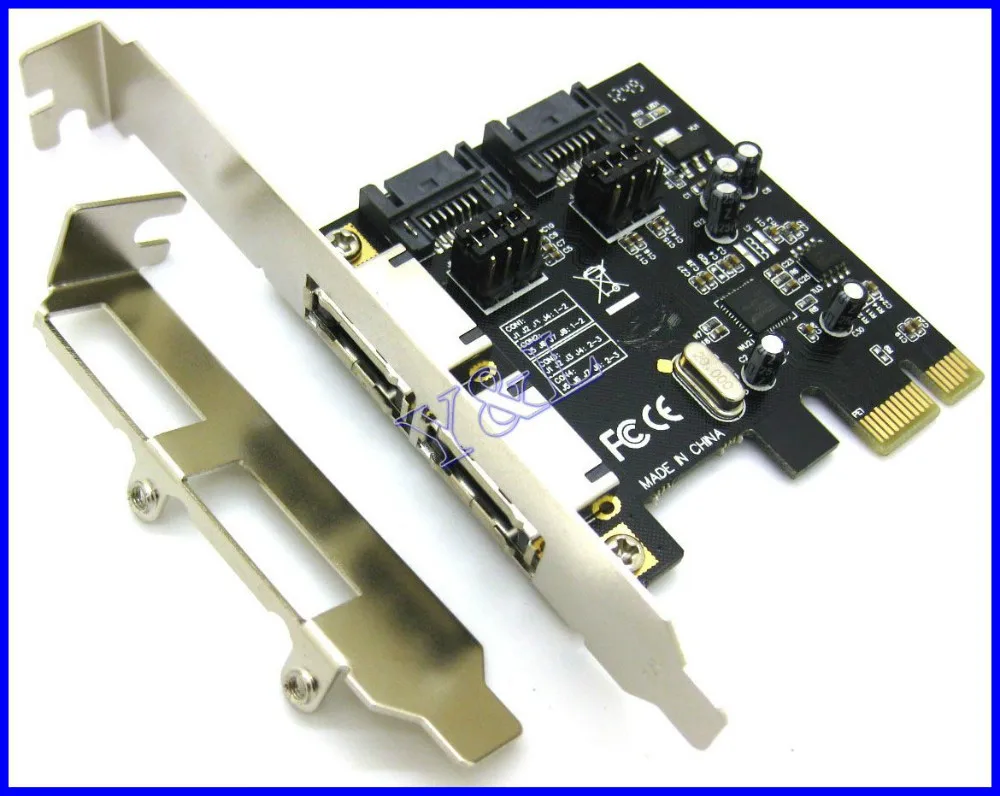 2 Port SATA 3.0 & 2 Port eSATA e SATA 3.0 Serial ATA to PCI Express PCI ...