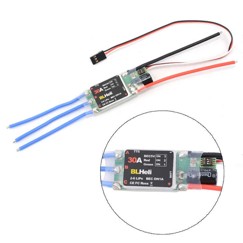 1 pces blheli 14.2 firmware opto mini brushless esc 16a 30a multi rotor ...