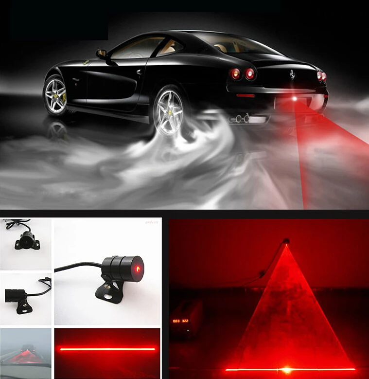 12-24V-Car-Red-Laser-Tail-Anti-collision-Rear-end-Fog-Light-Safety ...