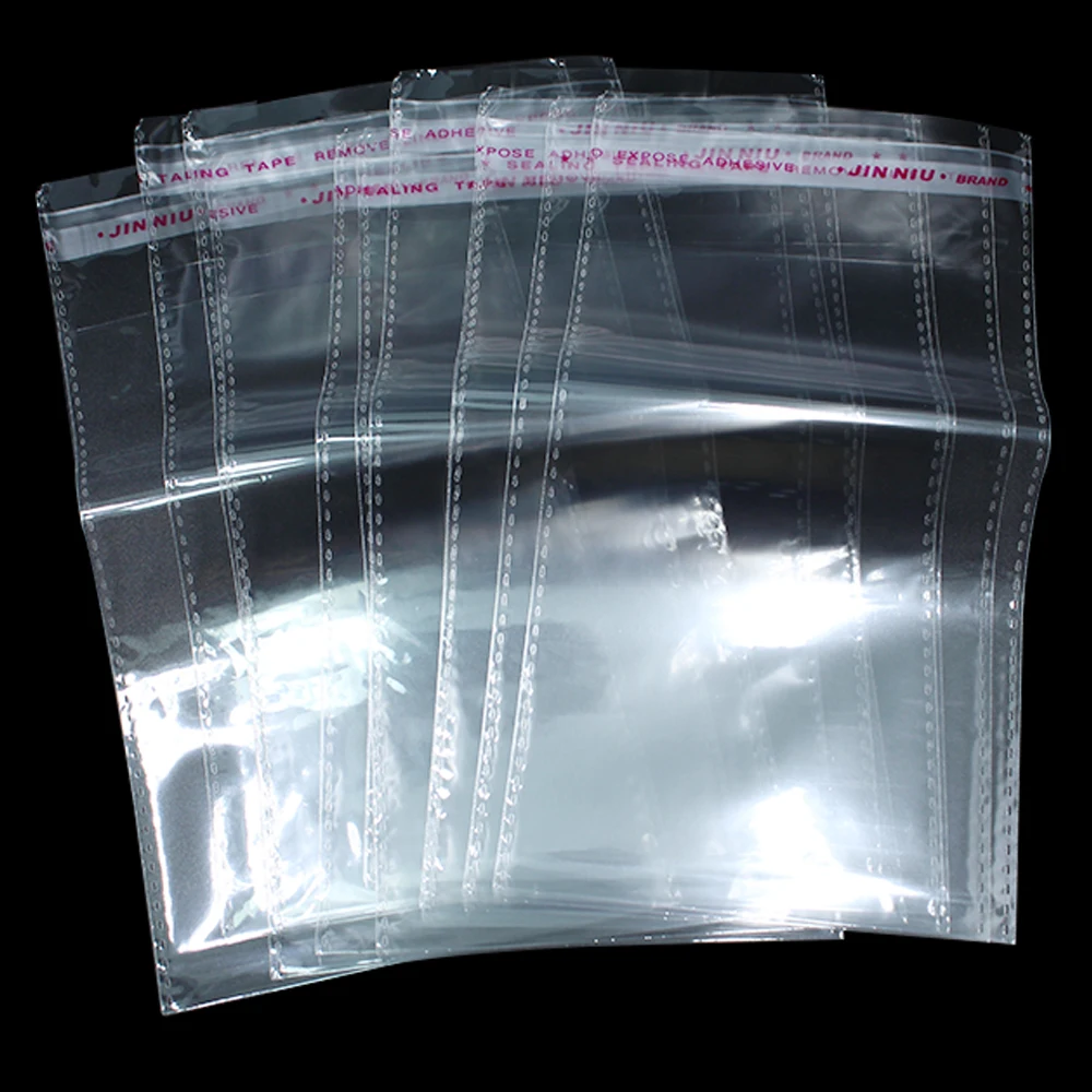 Dhl 10 Size Clear Plastic Opp Self Adhesive Polybags Self Sealing
