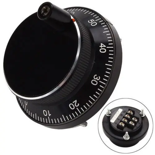 100PPR 6 Terminal Eletronic Hand Wheel Manual Pulse Encoder Generator ...