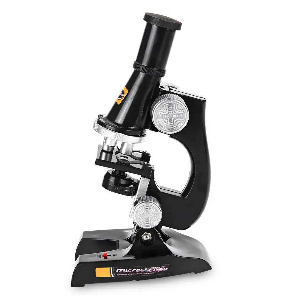 Microscope Kit Educational Science Kids Toys Lab LED Magnifier 450X ...