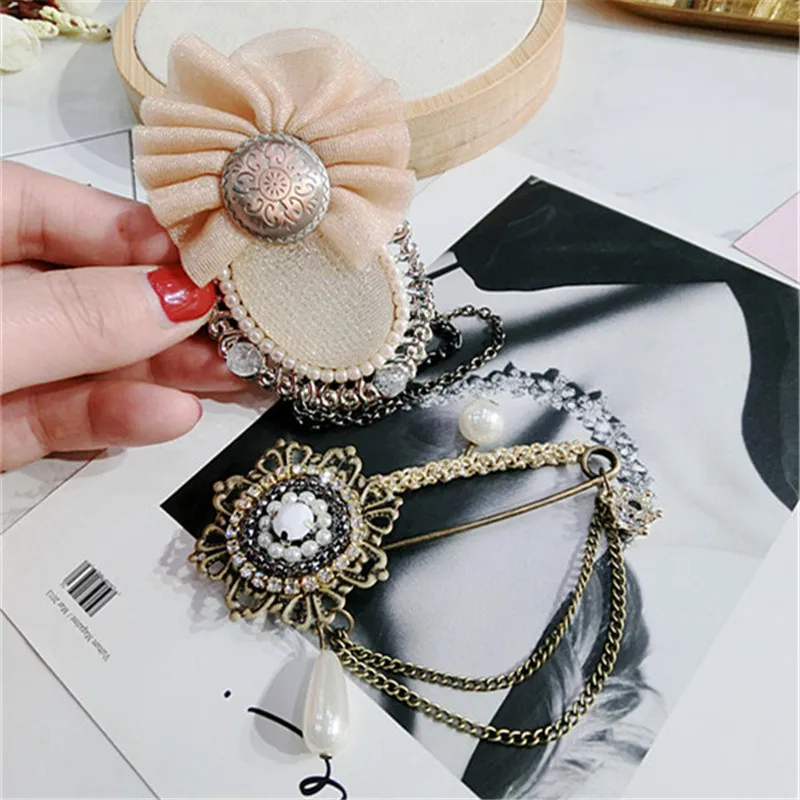 Antique Alloy Chain Tassel Fashion Quality Brooch Women Unique Label ...
