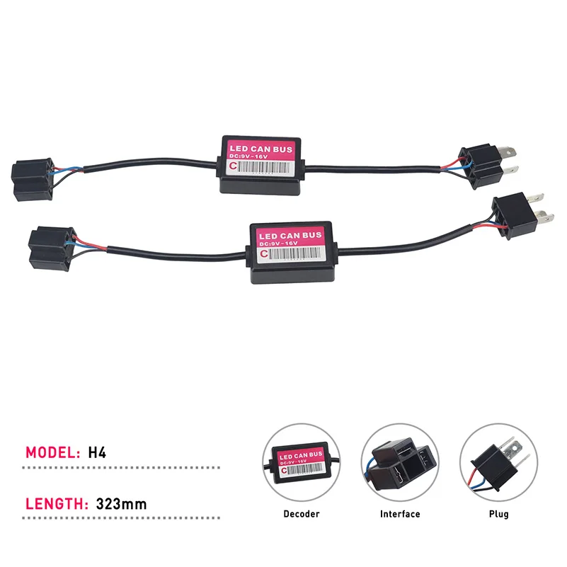 H4 H7 H8 H11 H9 9005 HB3 9006 HB4 9012 HIR2 Canbus Decoder Resistor ...