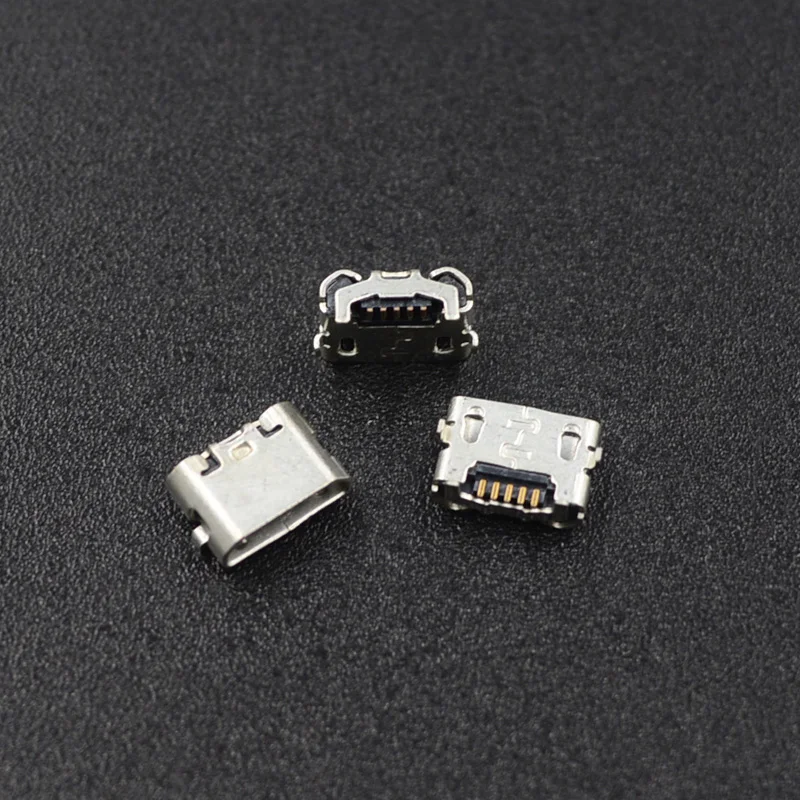 10pcs micro USB 5pin jack Reverse Ox horn Charging Port Plug socket ...