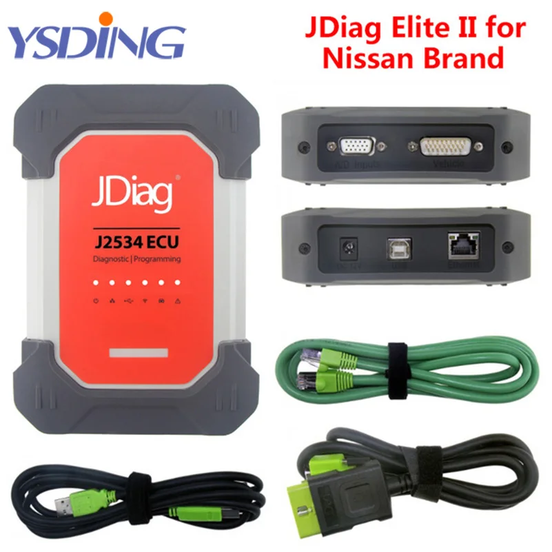 JDiag Elite II For Nissan Wifi Auto Diagnostic Reprogramming Tool Plus ...