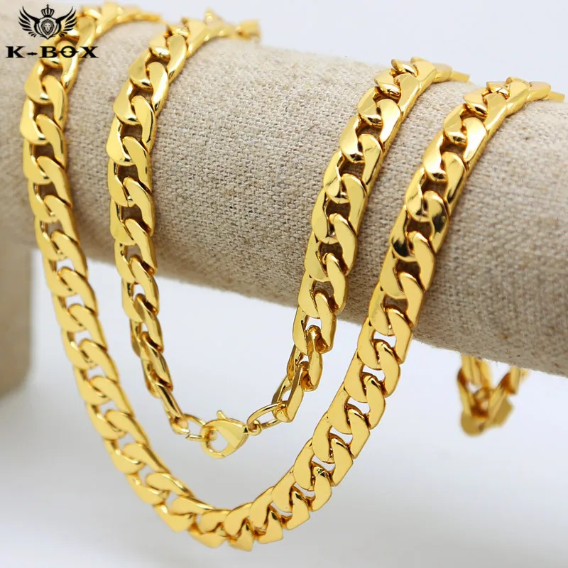 Compra 24 k cadena de oro macizo online al por mayor de China ...