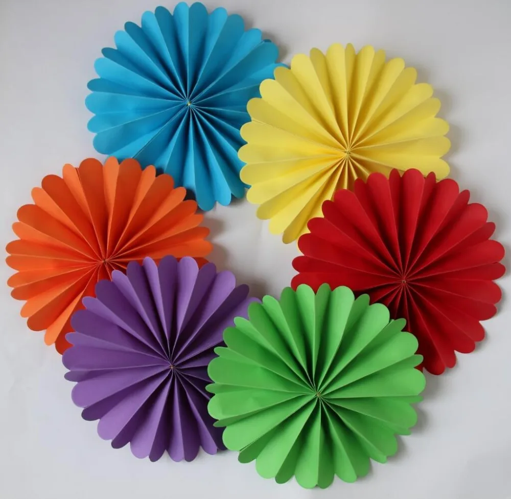 (6pieces/lot) Colorful Paper Rosette, Bachelor Party Decor Graduation ...