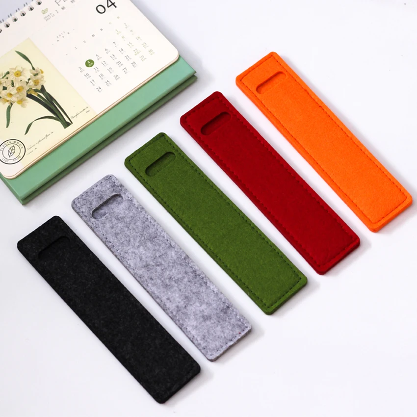 Felt pencil bag fabric pencil case pencil box School Office Supplies ...