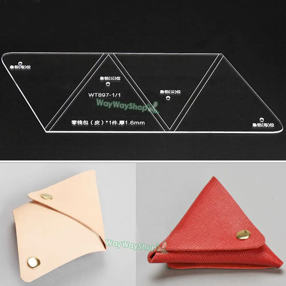 Acrylic-Leather-templates-DIY-unisex-tools-897-MODEL-To-make-Triangles ...