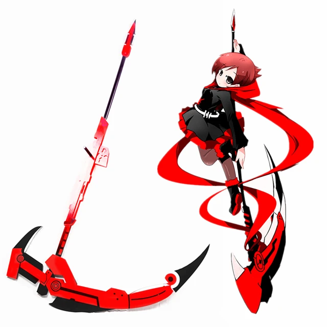 New High Quality Cartoon Anime RWBY Ruby Rose Crescent Sniper Scythe ...