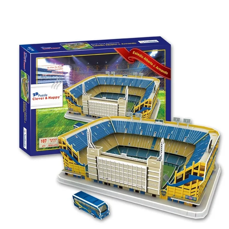 3d Puzzle Stadium Model Estadio Alberto J. Armando Boca Juniors ...