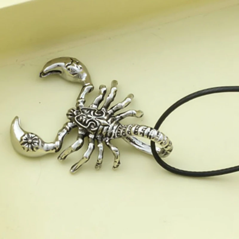 Men Hip Hop Jewelry Scorpio Long Chain Gold Silver Color Scorpion ...