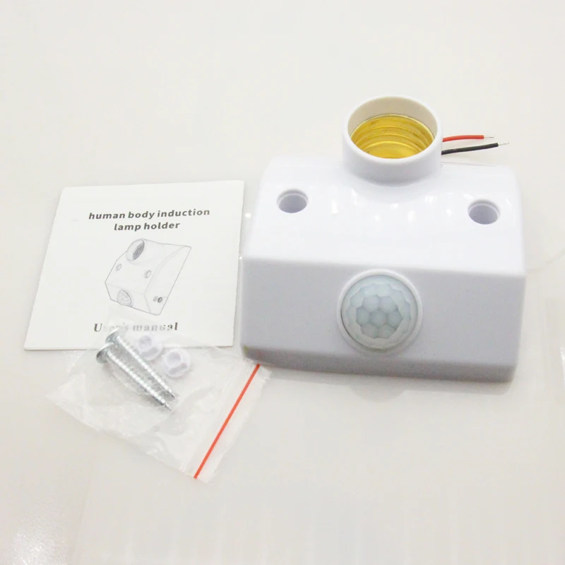 AC180-240V Infrared Motion Sensor Automatic Light Lamp Holder Switch ...