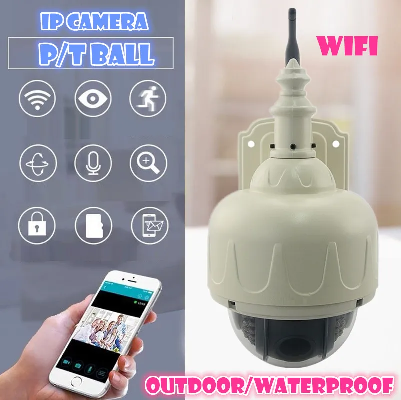 PTZ IP Camera WiFi Wireless Home Security network Surveillance HD 720P ...