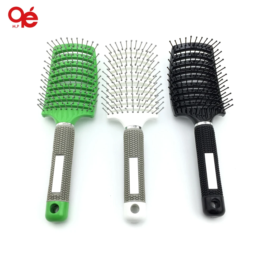 anti static heat curved vent barber salon hair styling tool rows tine ...