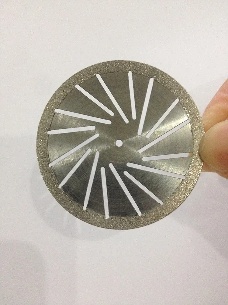 2 PCS Dental Lab Diamond Ultra thin double sides emery cutting disc for ...