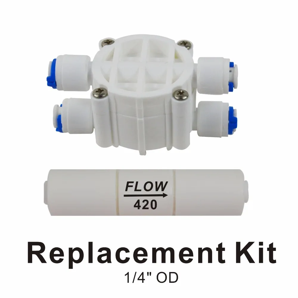 ILS 1/4 Inch 4 Way Auto Shut Off Valve für RO Reverse Osmosis Water ...