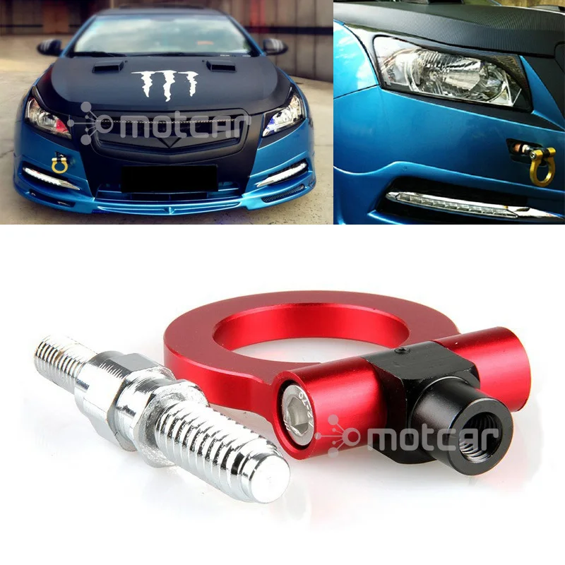 Universal Red Aluminum Car Auto Racing Cnc Trailer Ring Tow Hook Eye