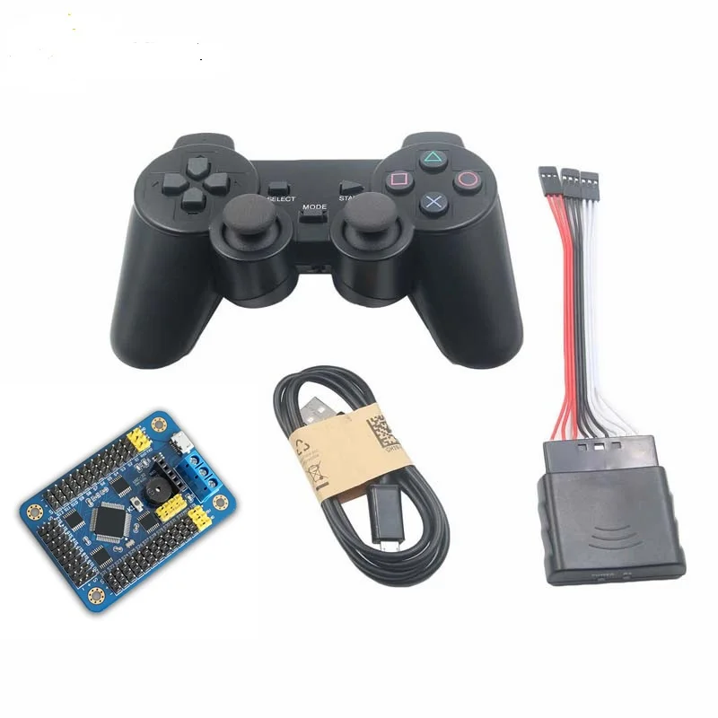 Smarian 32 Channel Servo Controller Board & Robot PS2 Controller ...
