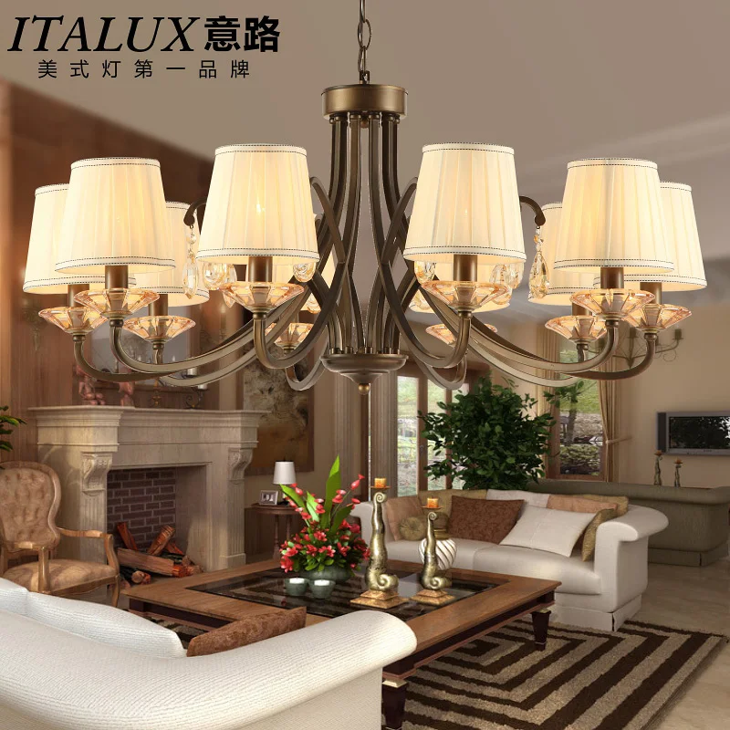 The new American style living room chandelier 10 luxury villas ...