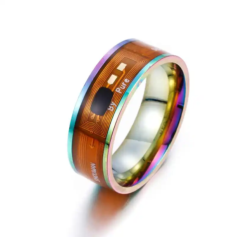 Fashion Men's Ring Magic Wear NFC Smart Ring Finger Digital Ring for ...