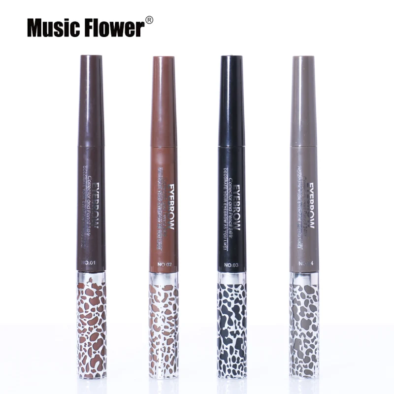 Music Flower Eye Makeup Eyeliner+Eyebrow Enhancers2 in 1 Volume Mascara ...