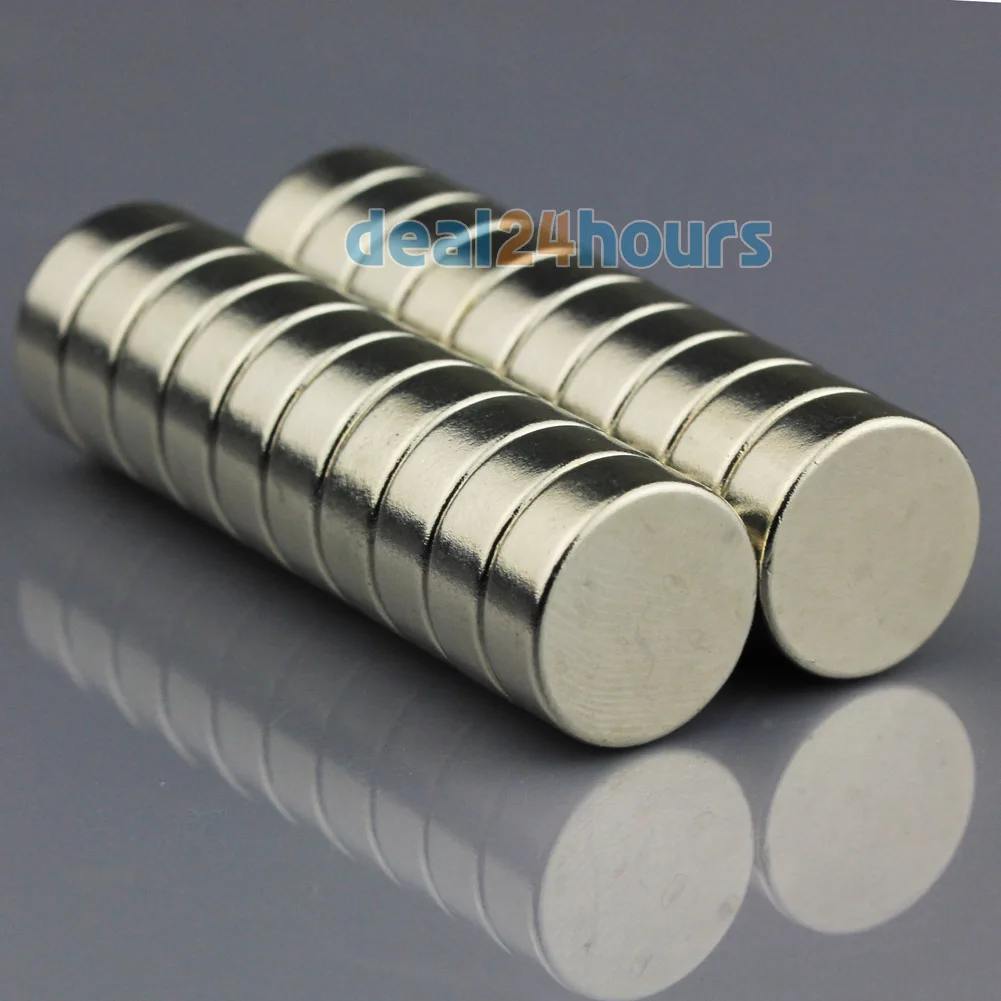 OMO Magnetics 20pcs N50 Super Strong Round Disc Cylinder Magnets Rare ...
