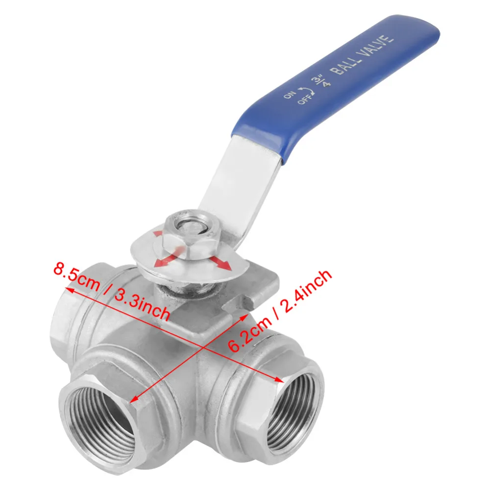 Stainless Steel DN20 Ball Valve Three way Valve SUS304 Pipe Ball Valve ... Stainless Steel DN20 Ball Valve Three way Valve SUS304 Pipe Ball Valve ...