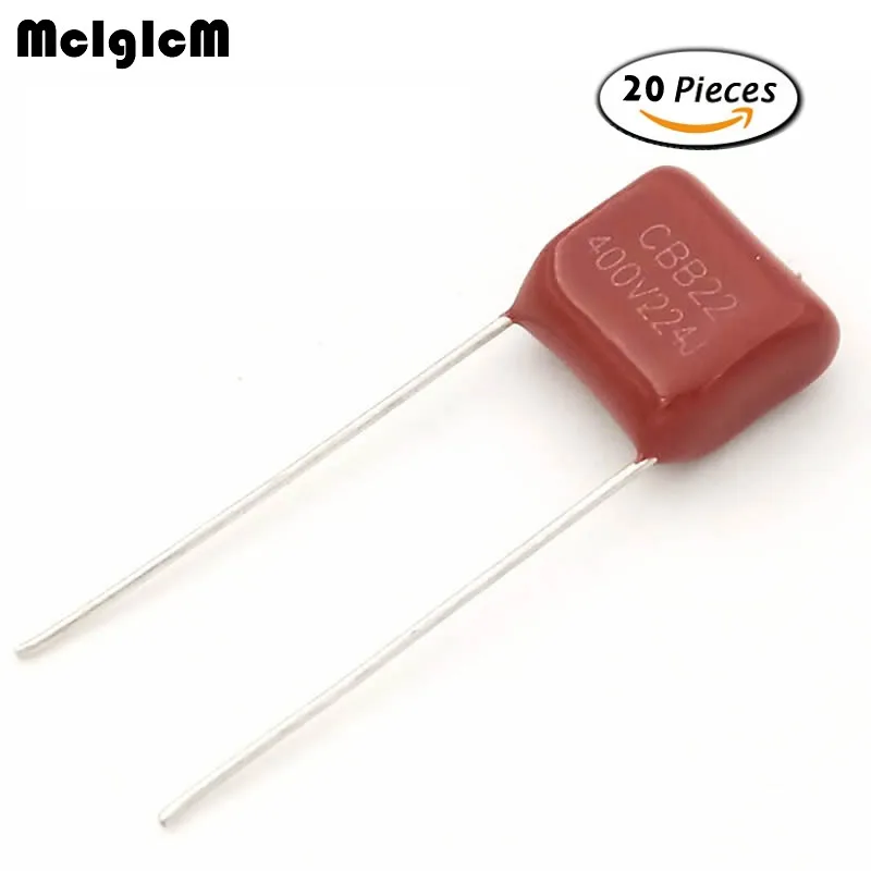 MCIGICM 224 220nF 100V 400V 630V CBB Polypropylene film capacitor pitch ...