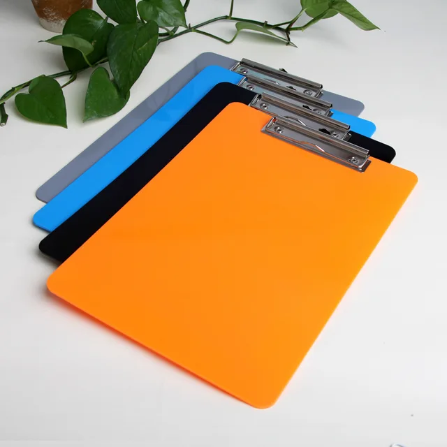 1pcs good power plastic clipboard folder folder A4 paper clip 48K ...