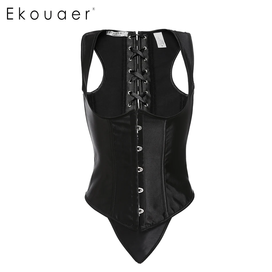 Buy Ekouaer Women Waist Cincher Steel Bone Corset