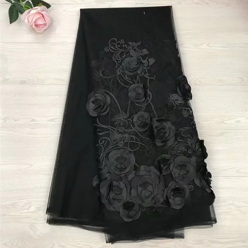 Latest appliqued tulle Lace Africano lace tecido de Alta qualidade ...
