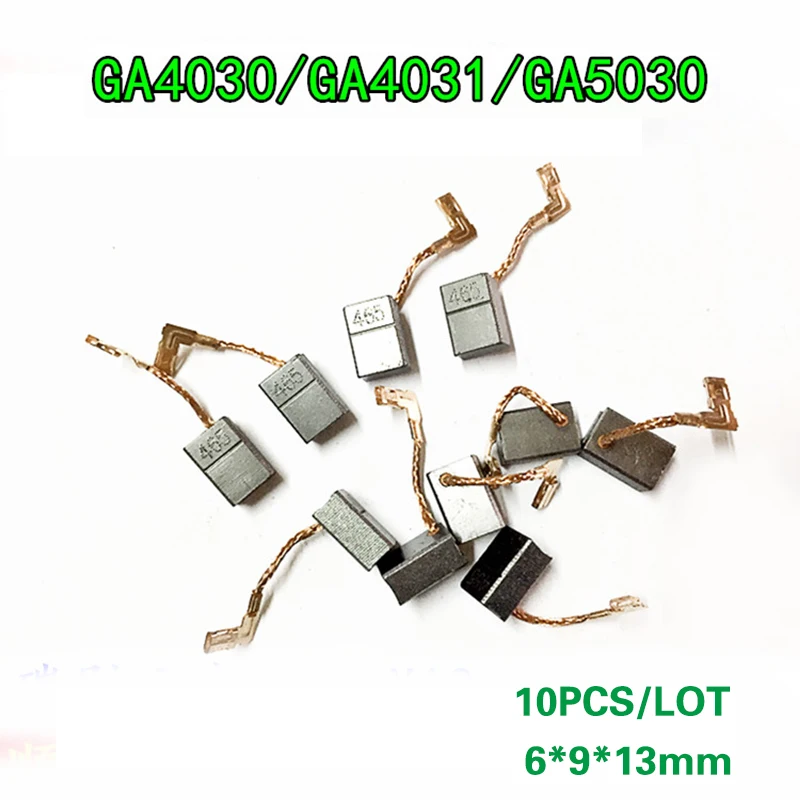 마키타 GA4030 GA4031 GA5030 CB459 CB460 앵글 그라인더 용 6x9x13mm 카본 브러쉬, 고품질, 10 ...