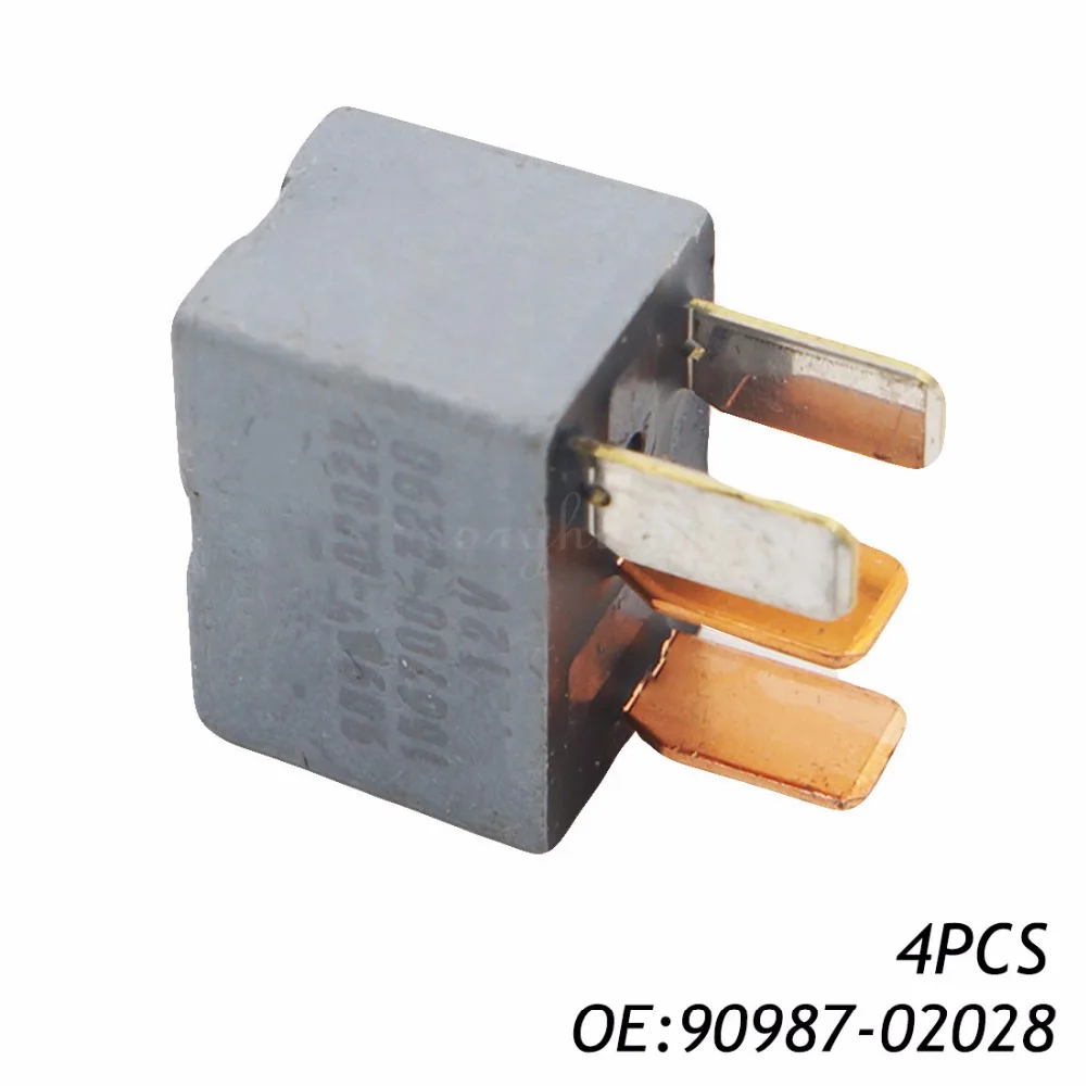 4PCS 90987 02028 Relay For Toyota YARIS COROLLA LAND CRUISER PRADO ...